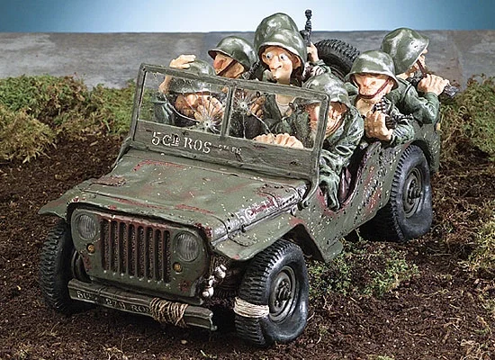 Military Jeep by Guillermo Forchino | Limited Edition Comical Art Figurine