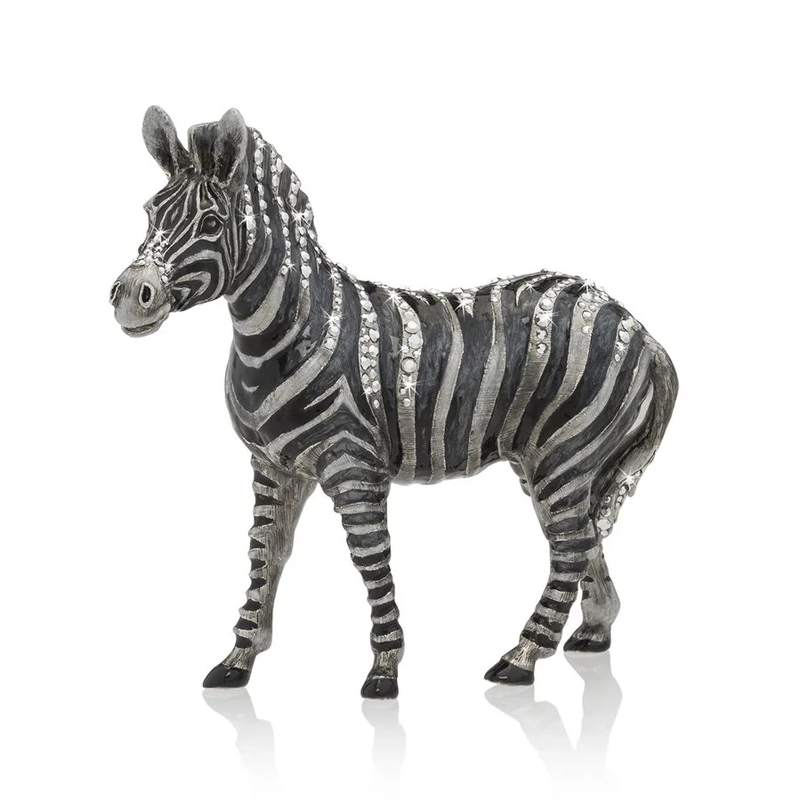 Stanley Zebra Figurine by Jay Strongwater | Limited Edition Fine Art