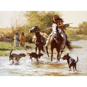 Yapping Dogs SMALLWORK EDITION ON by Howard Terpning | Limited Edition ...